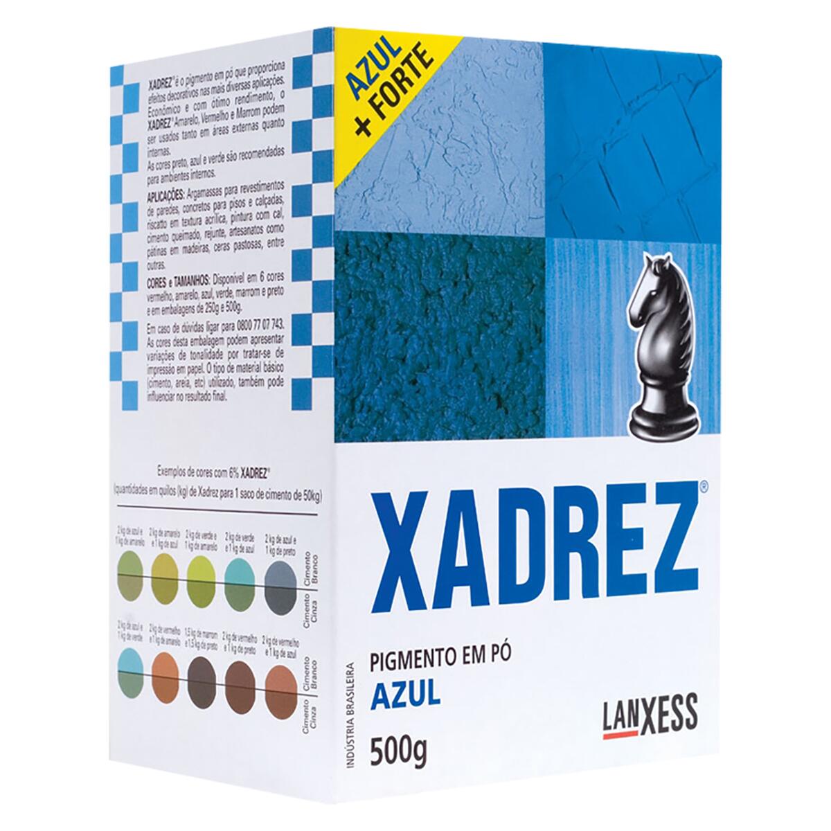 PÓ XADREZ 500G AZUL - Super Pro Atacado