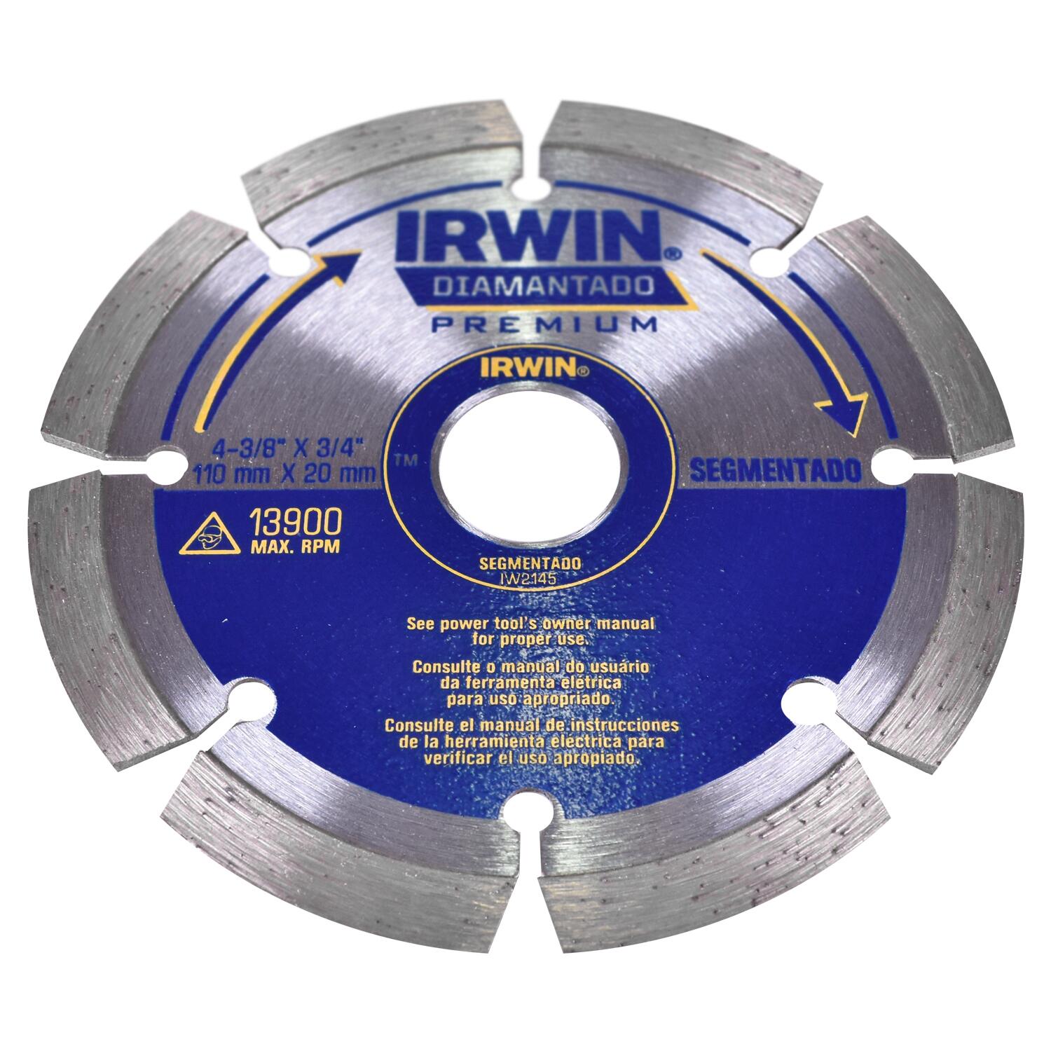 Disco Diamantado Segmentado Seco/úmido IW2145 Irwin - Super Pro Atacado