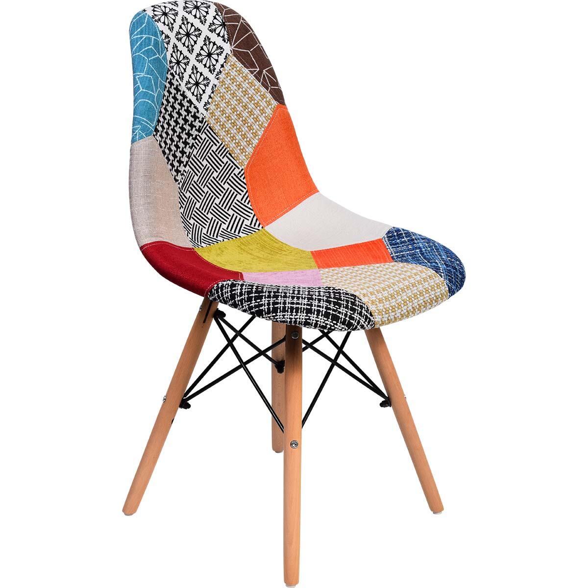 Cadeira Eiffel Estofada 110kg Multicolorida Kala em Promoção - Super ...