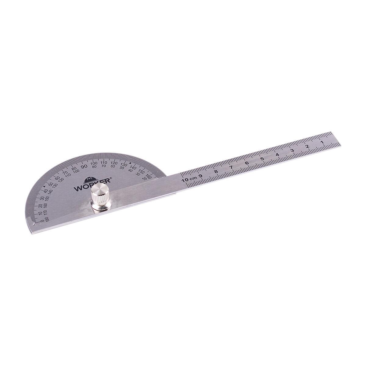 Transferidor de Ângulo Tipo Meia Lua 6" 150Mm Worker! - Super Pro Atacado