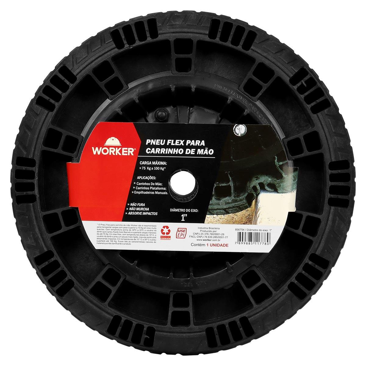 Roda Carrinho Flex Eixo 1 856754 Worker - Super Pro Atacado