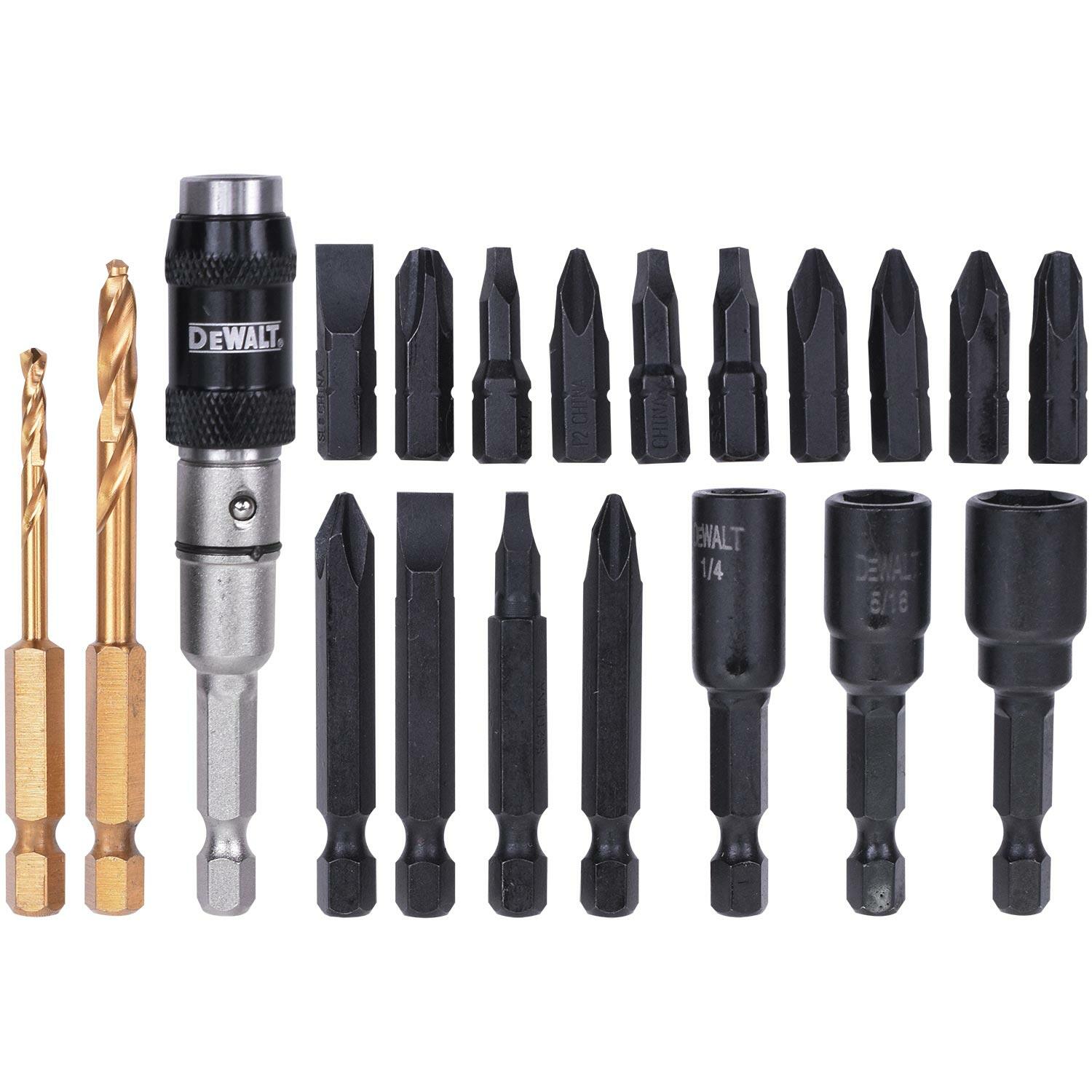 Ponta Bits Jogo para Parafusar 20 pecas DWMTCIR20 Dewalt Oferta Super Pro Atacado