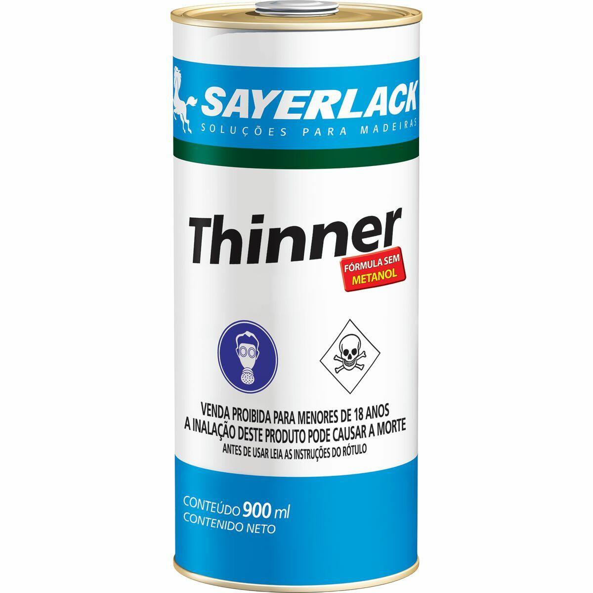 Thinner Diluente Volume de 900Ml da Sayerlack - Super Pro Atacado